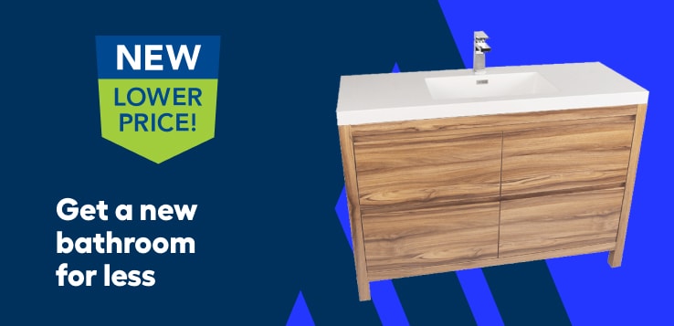 Cowry 72-in Pearl White - Bathroom Vanity Cabinet | RONA