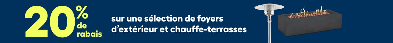 Produits Exclusivité Web Foyers d'extérieur et chauffe-terrasse ...