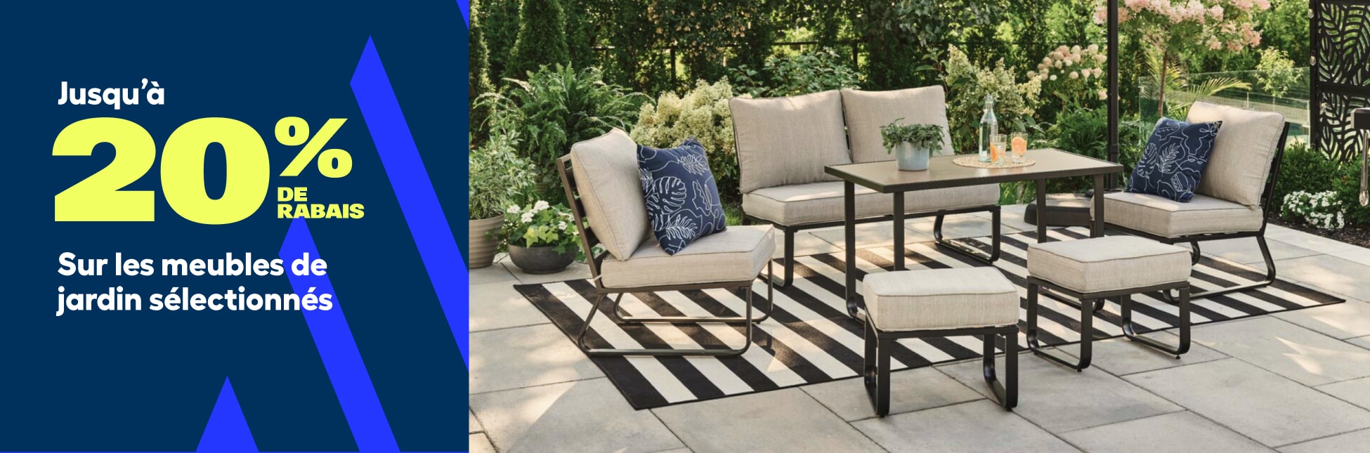 Meubles de jardin : ensembles de patio, parasols, abris-soleil et bien ...