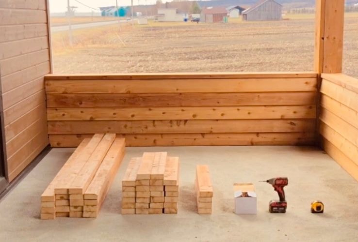 2x6 Wood Sofa