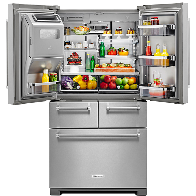 Refrigerator with Multiple Doors- 36"- 25.8 cu. ft.- Stainless | RONA