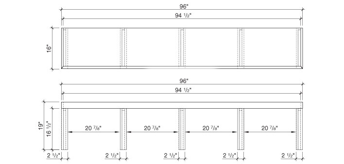 Fabriquer un banc avec compartiments - {1} | RONA