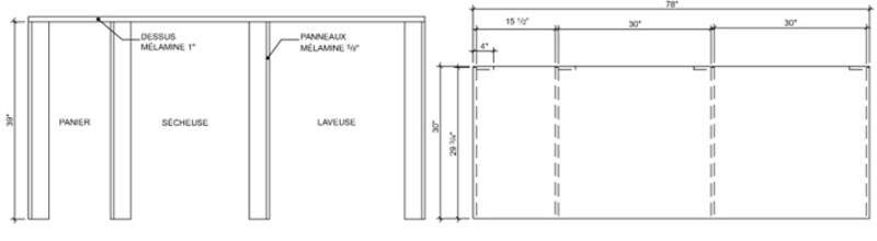 Build a work counter in the laundry room - {1} | RONA